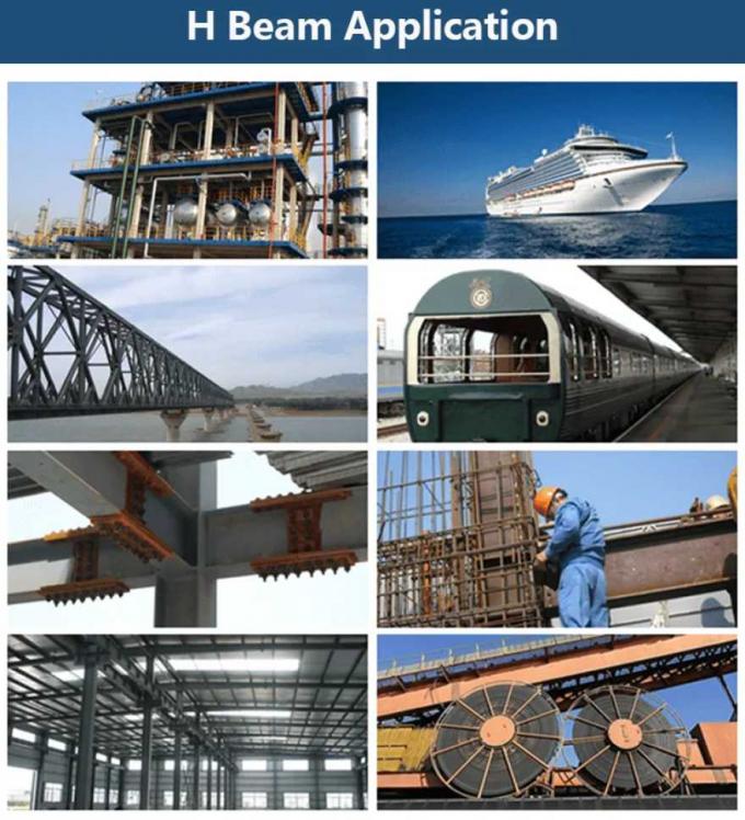 Structural Carbon Steel Profile Q355B Q235 H Beams Hot Rolled GB