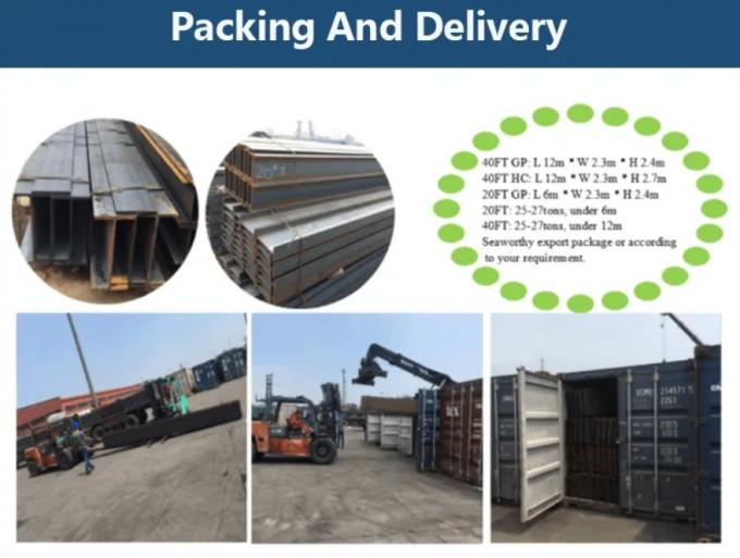 Structural Carbon Steel Profile Q355B Q235 H Beams Hot Rolled GB