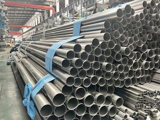 Seamless Sch 40 Stainless Steel Pipe 5800mm Precision Bronze Color Welded